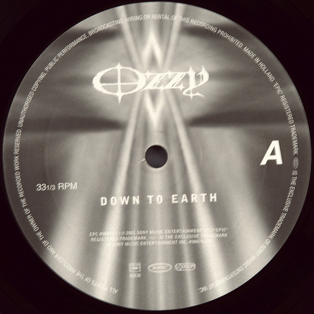 Ozzy Down To Earth